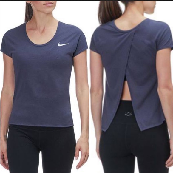 Nike | Tops | Nike Open Back Shortsleeve Running Tank | Poshmark